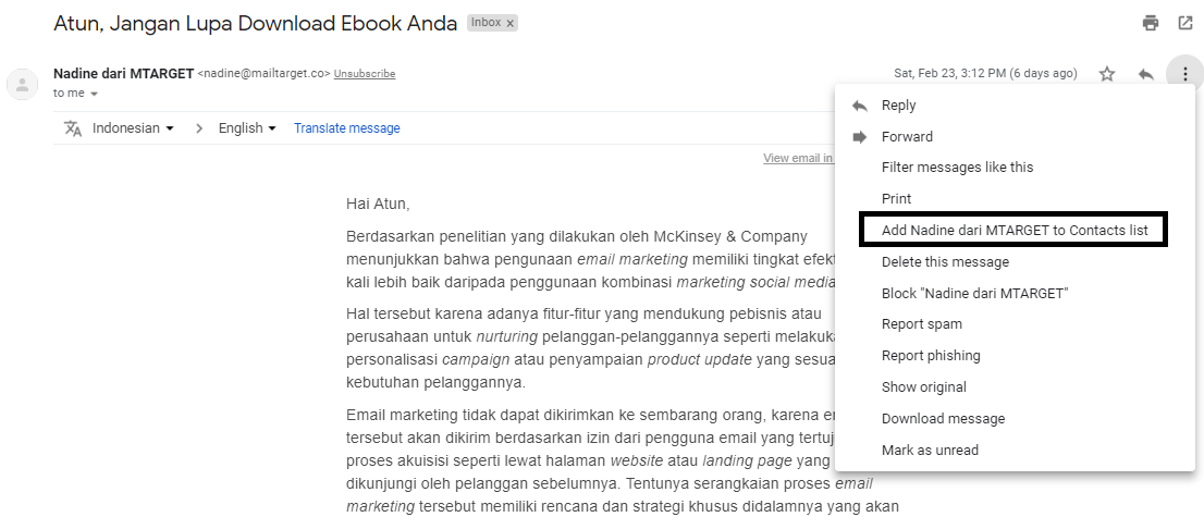 Apa yang Sebaiknya Dilakukan Jika Email Masuk Spam?